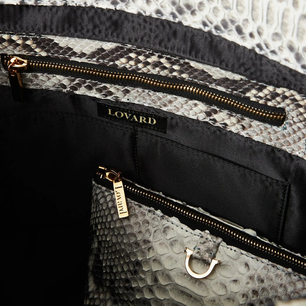 North-South Tote in Natural Python